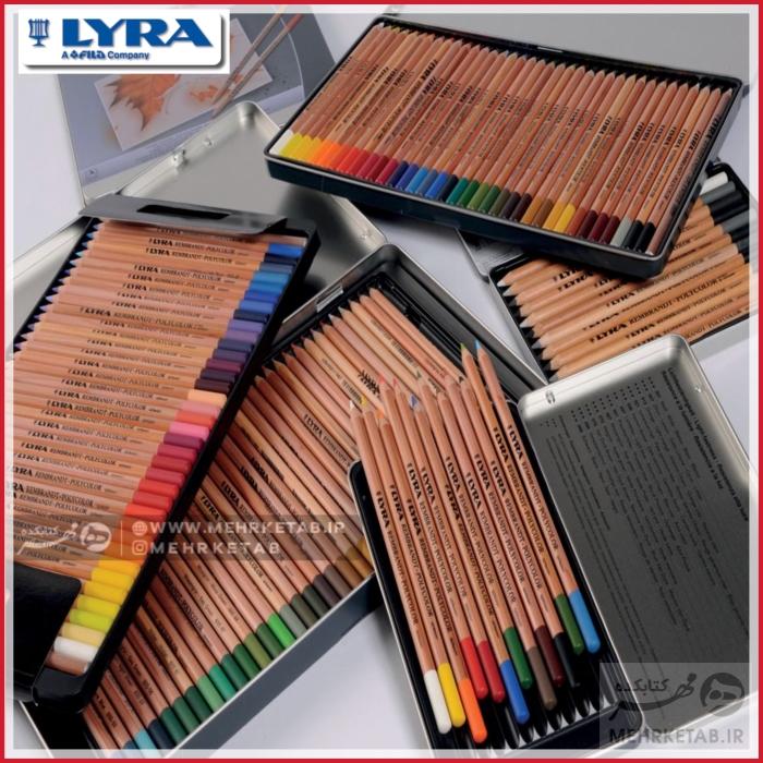 مداد رنگی حرفه ای لیرا72 رنگ lyra REMBRANDT Poly Color Pencils-72 - رنگ ...
